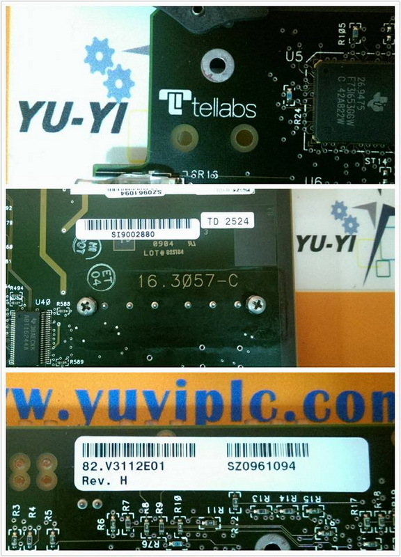 TELLABS 16.3057-C BOARD REV.H FOR TELLABS 3100 - 裕益科技自動化設備可程式編碼器PLC分散式控制系統DCS